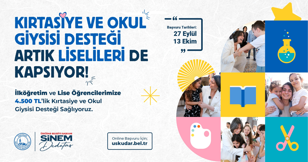 BELEDİYEMİZİN İLKÖĞRETİM VE LİSE ÖĞRENCİLERİMİZE KIRTASİYE VE OKUL ...